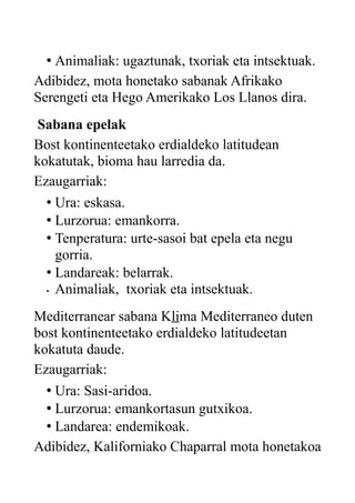 Ekosistemak anetxu | ODT