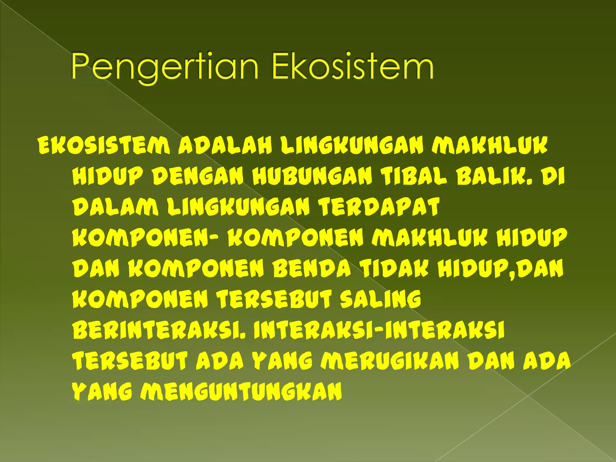 Ekosistem biologi | PPTX