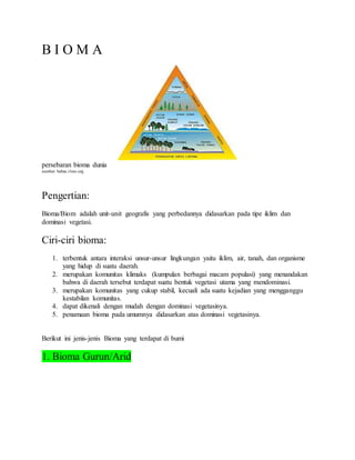 Ekosistem bioma | DOCX