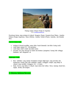 Ekosistem bioma | DOCX