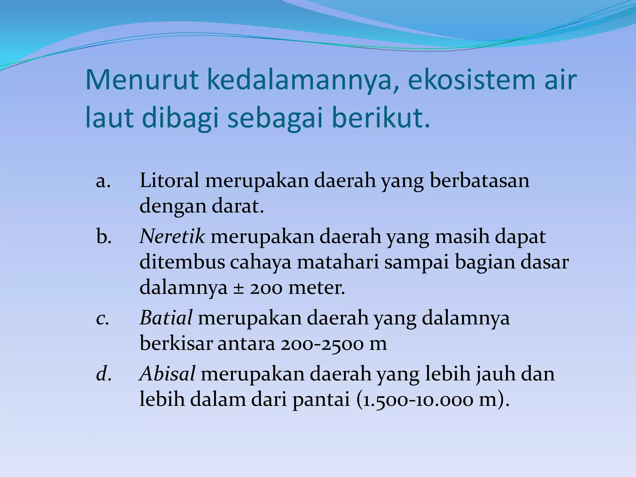 Ekosistem perairan | PPTX