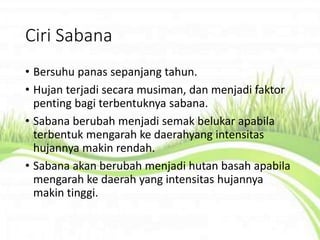 Ekosistem Sabana | PPTX