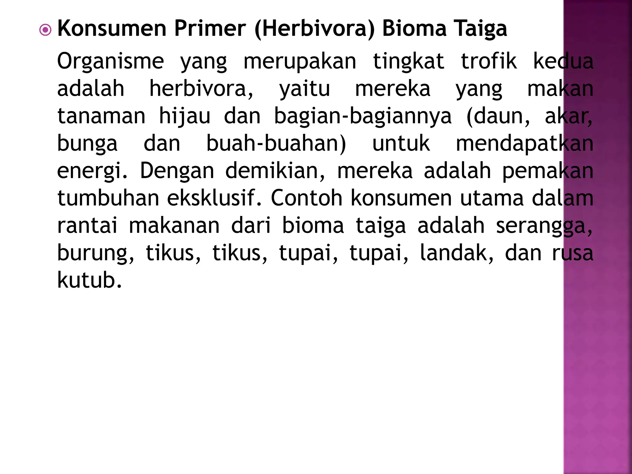 Ekosistem taiga | PPTX