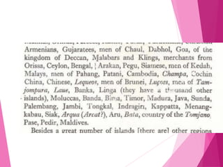 Khazanah daripada Coretan Tome Pires | PDF