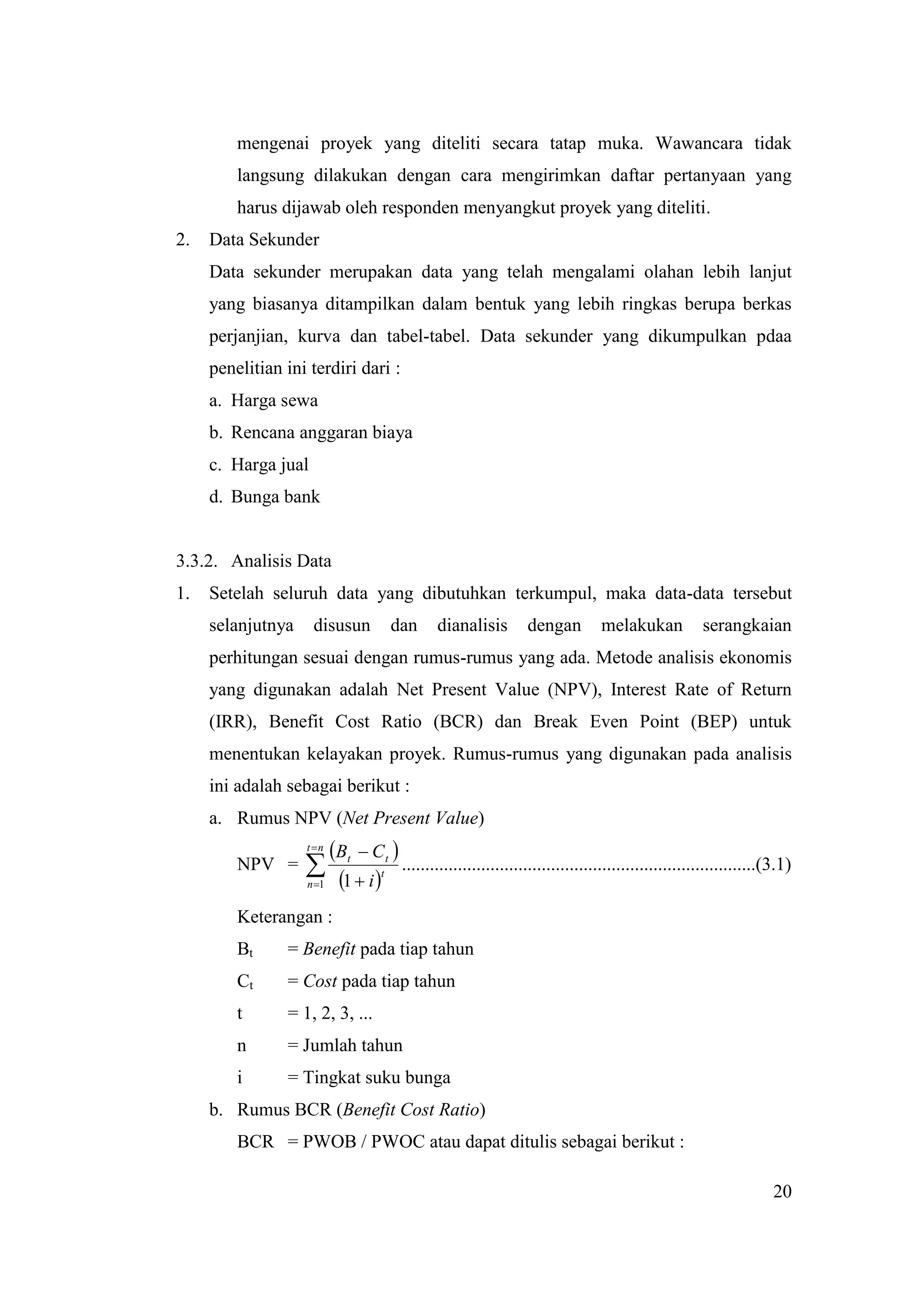 Tugas Besar Ekonomi Teknik | PDF