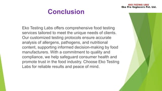 Taste Assurance: Exploring Our Food Testing Lab | PPTX