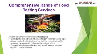 Taste Assurance: Exploring Our Food Testing Lab | PPTX