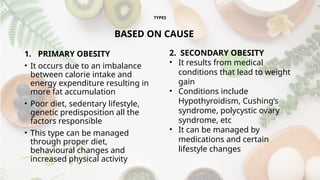 Obesity, types, theories and management. | PPT