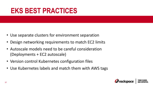 Elastic Kubernetes Services (EKS) | PDF