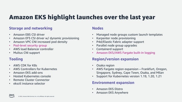 Amazon EKS - security best practices - 2022 | PPT