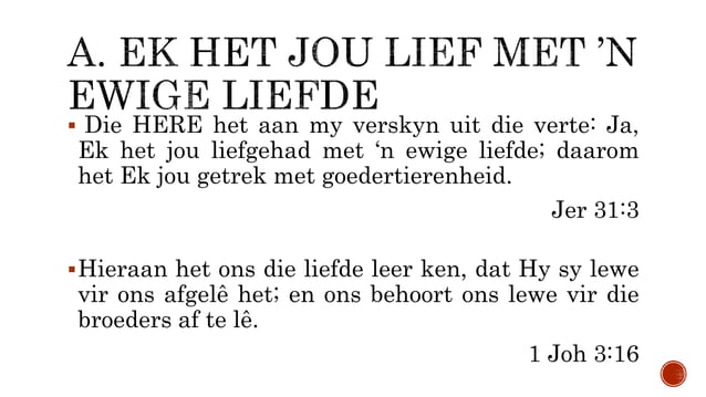 Ek Sal Vir Jou N God Wees Pptx