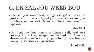 Ek sal vir jou ’n god wees, | PPTX
