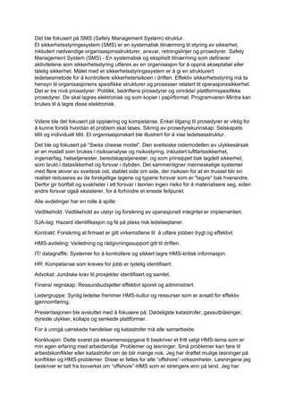 Sigve Hamilton Aspelund: Eksamen i HMS-ledelse | PDF