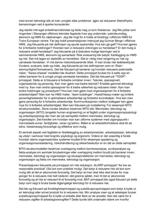 Sigve Hamilton Aspelund: Eksamen i HMS-ledelse | PDF