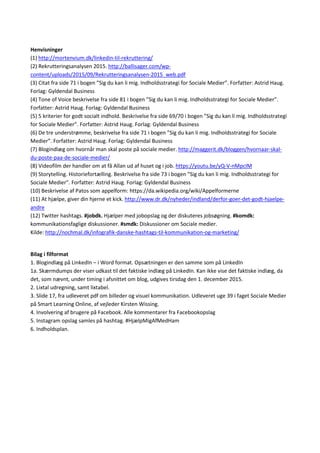 Eksamensopgave sociale medier | PDF