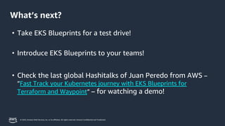 From Zero to Production with Amazon EKS Blueprints for Terraform | PDF