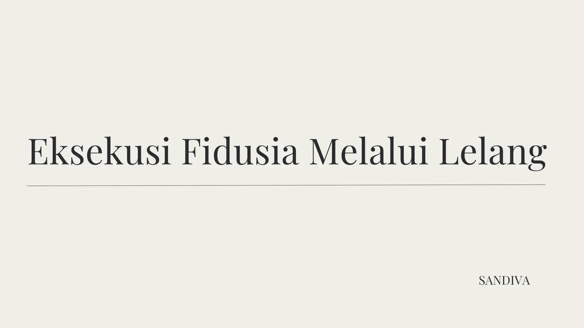 Eksekusi Fidusia melalui lelang dan pengadilan | PDF
