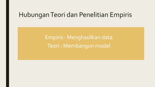 Eksistensi Teori dan Paradigma | PPTX