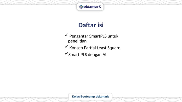 Modul Pengolahan data dengan Smart PLS Ekslusif | PPTX