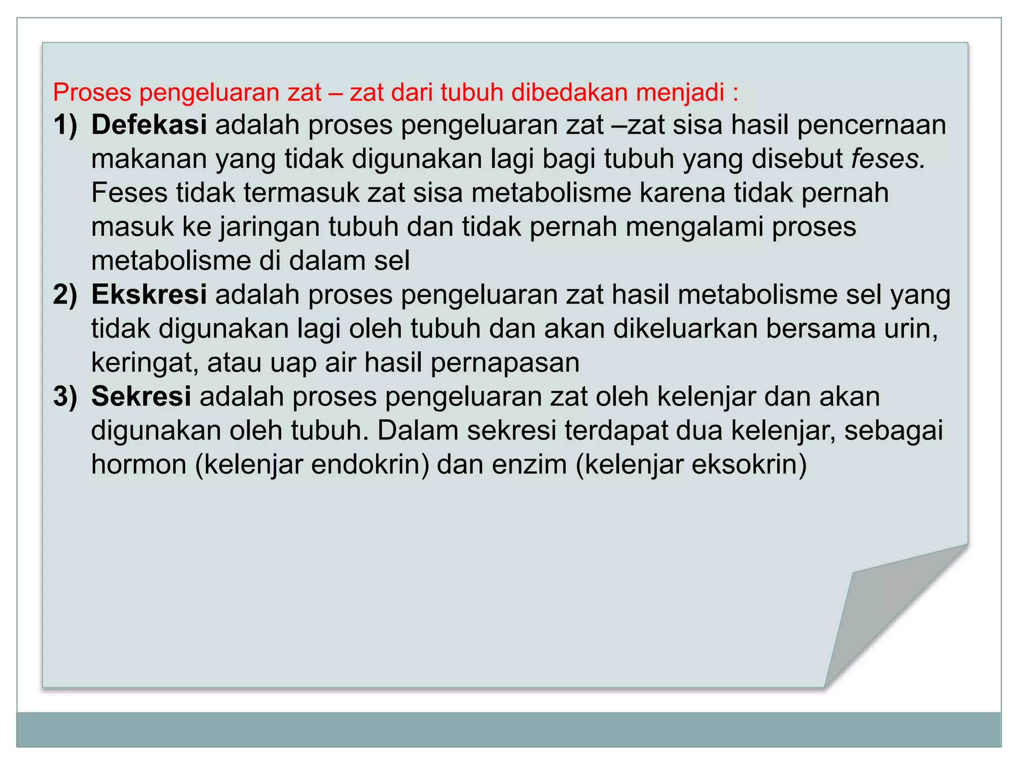 Ekskresi | PPTX