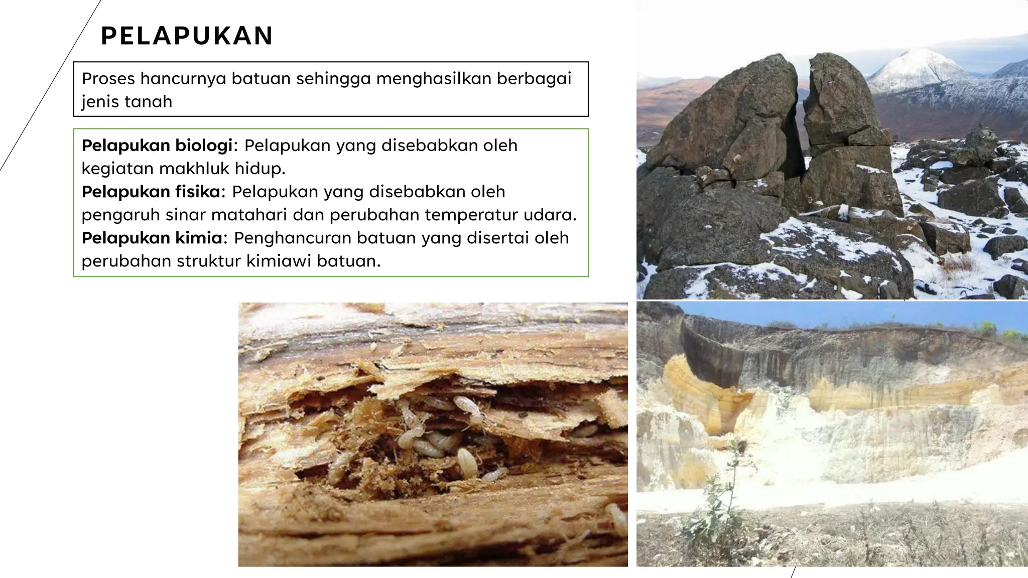 Eksogen Endogen Geodas proses geologi yang mempengaruhi bentang alam | PDF