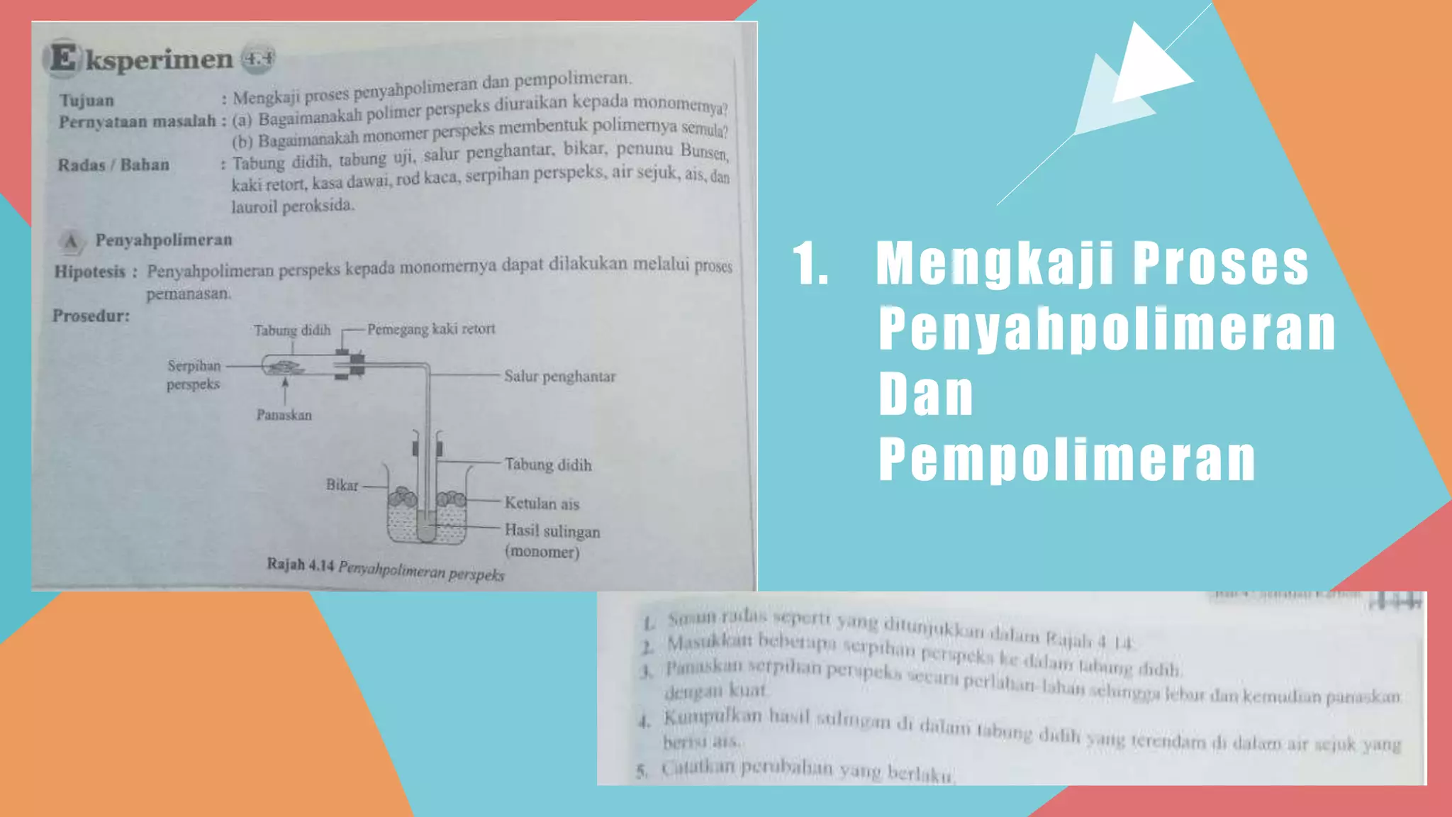 Eksperimen 3 : Polimer Semula Jadi Dan Polimer Sintetik | PPT