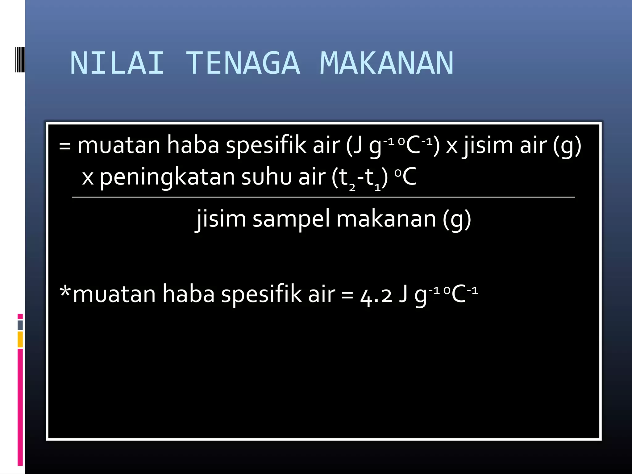 Eksperimen nilai tenaga | PPT
