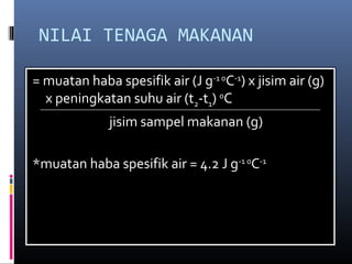 Eksperimen nilai tenaga | PPT
