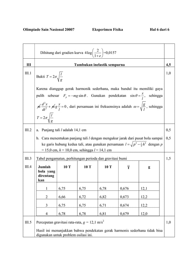 Eksperimen osn2007 soal jawab_ | PDF