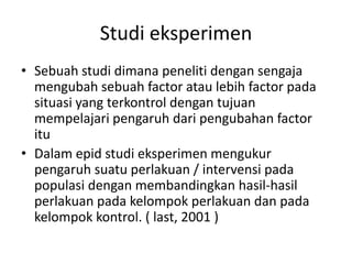 Eksperimental studi | PPTX