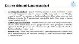 Ekspert tizimlari va ularning turlari, asosiy xususiyatlari..pdf