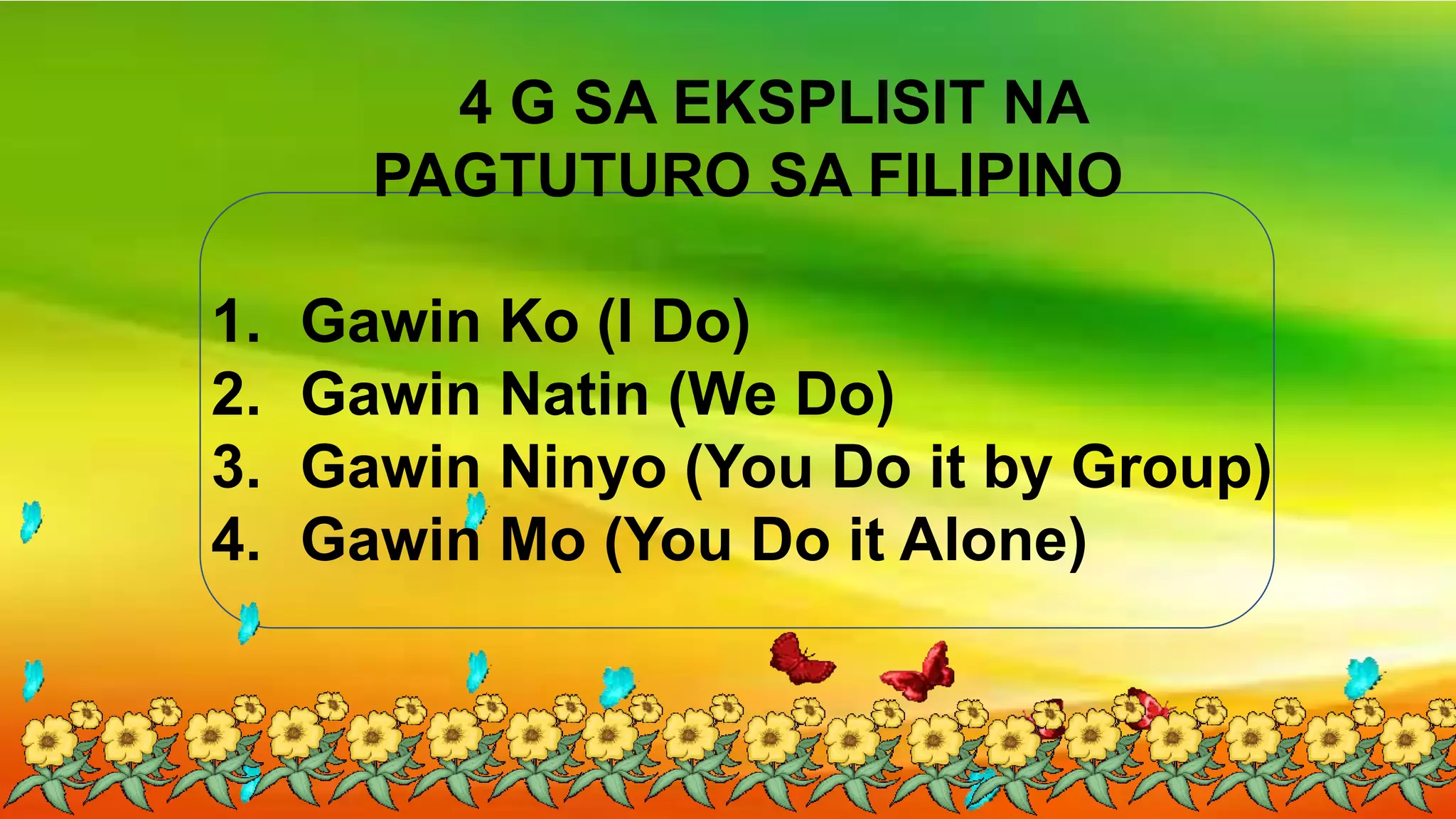 Eksplisit na Pagtuturo sa Filipino | PPTX