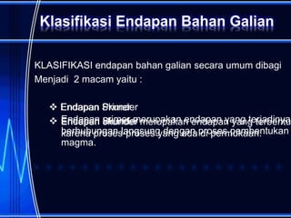 Eksplorasi bahan galian | PPTX