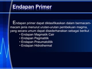 Eksplorasi bahan galian | PPTX