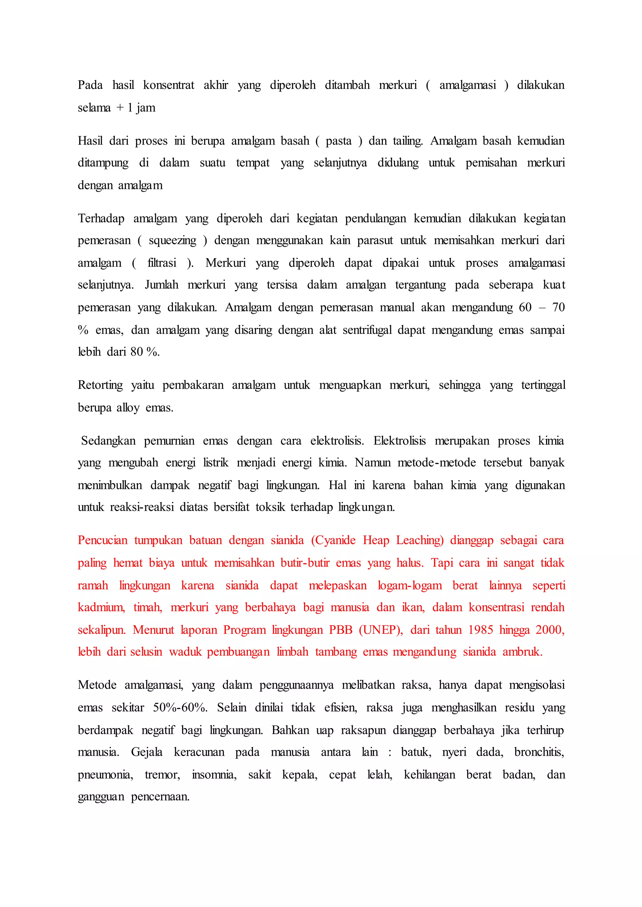 Eksplorasi emas | DOCX