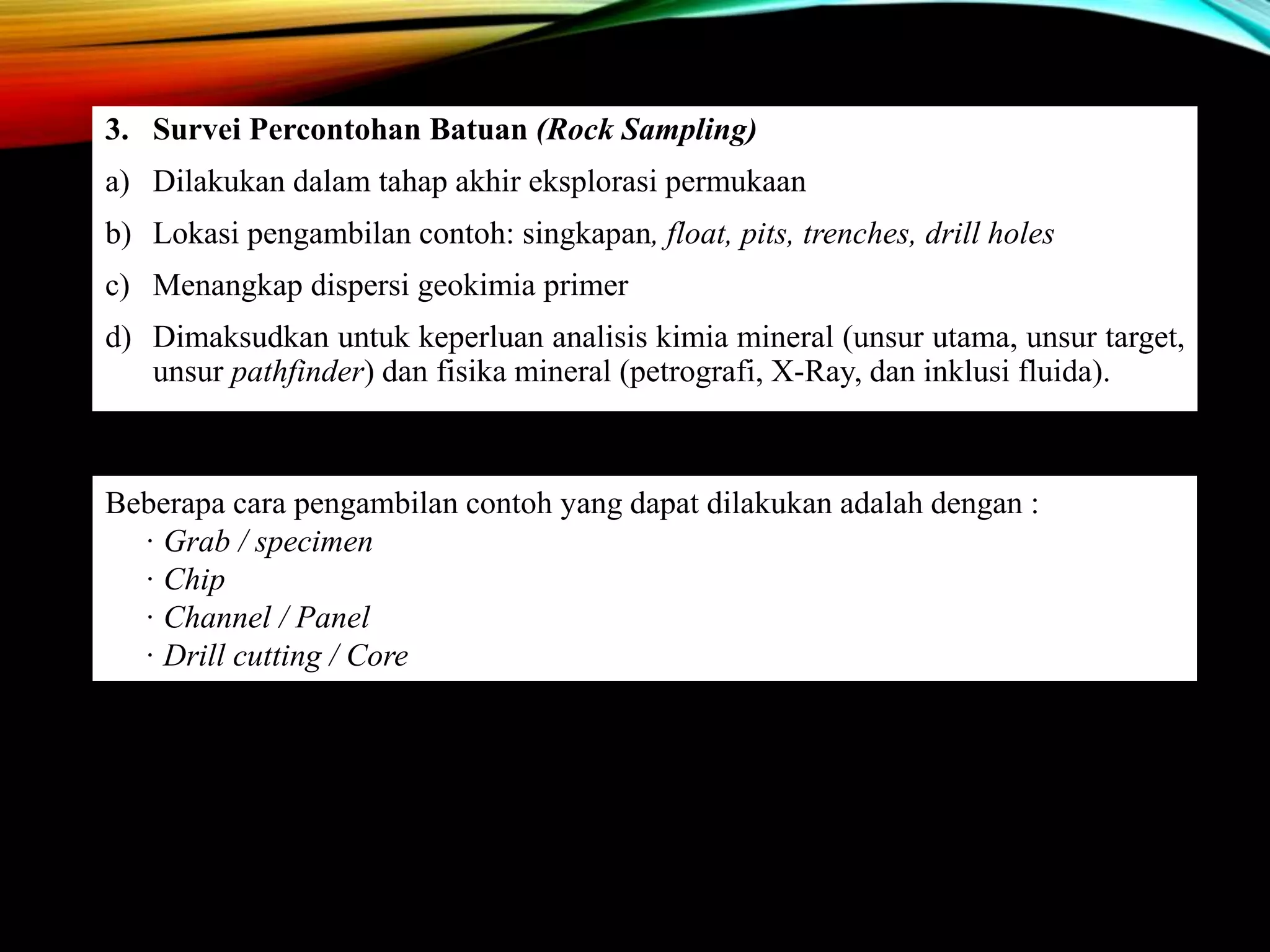 Eksplorasi geokimia | PPTX