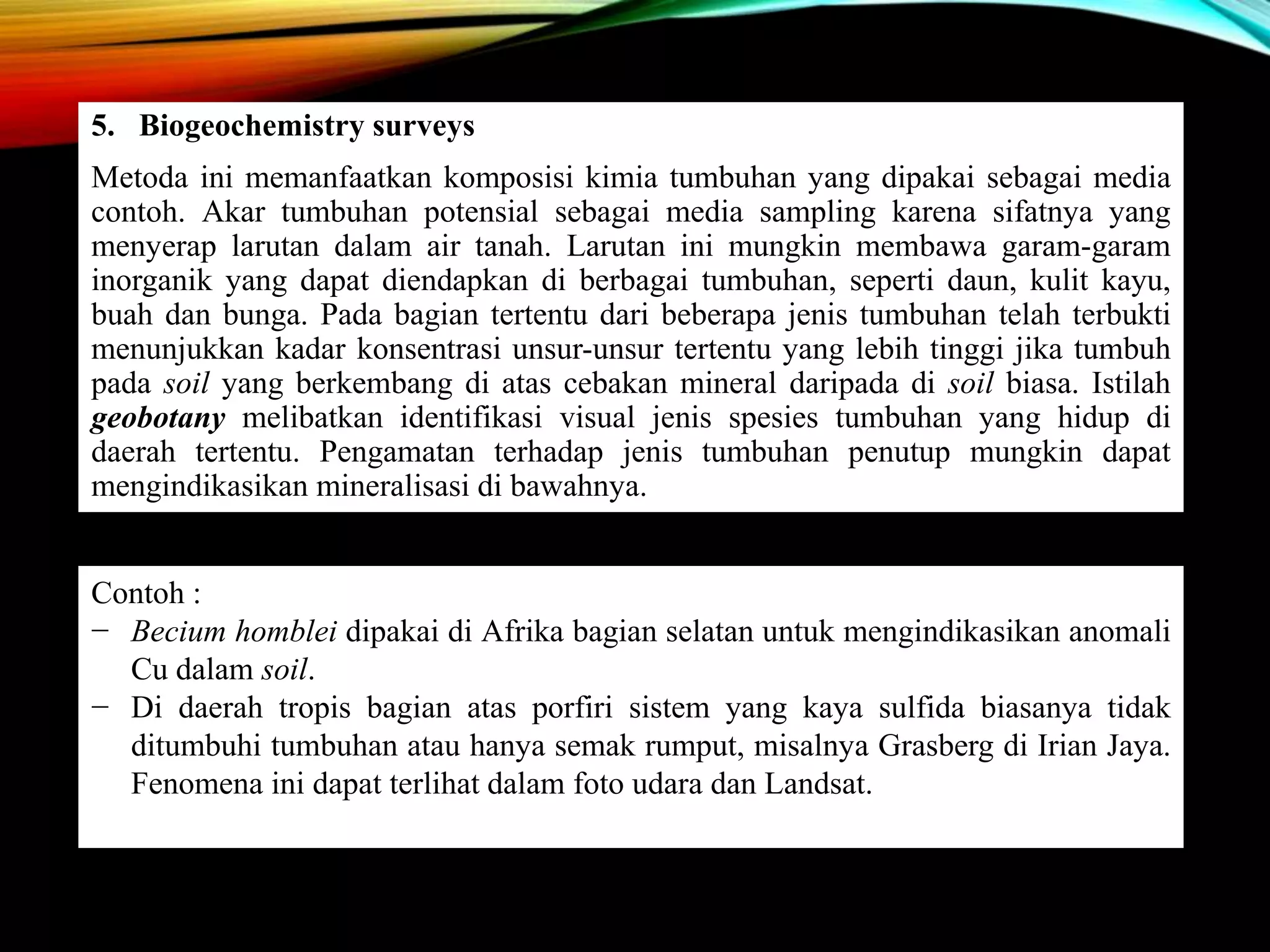 Eksplorasi geokimia | PPTX