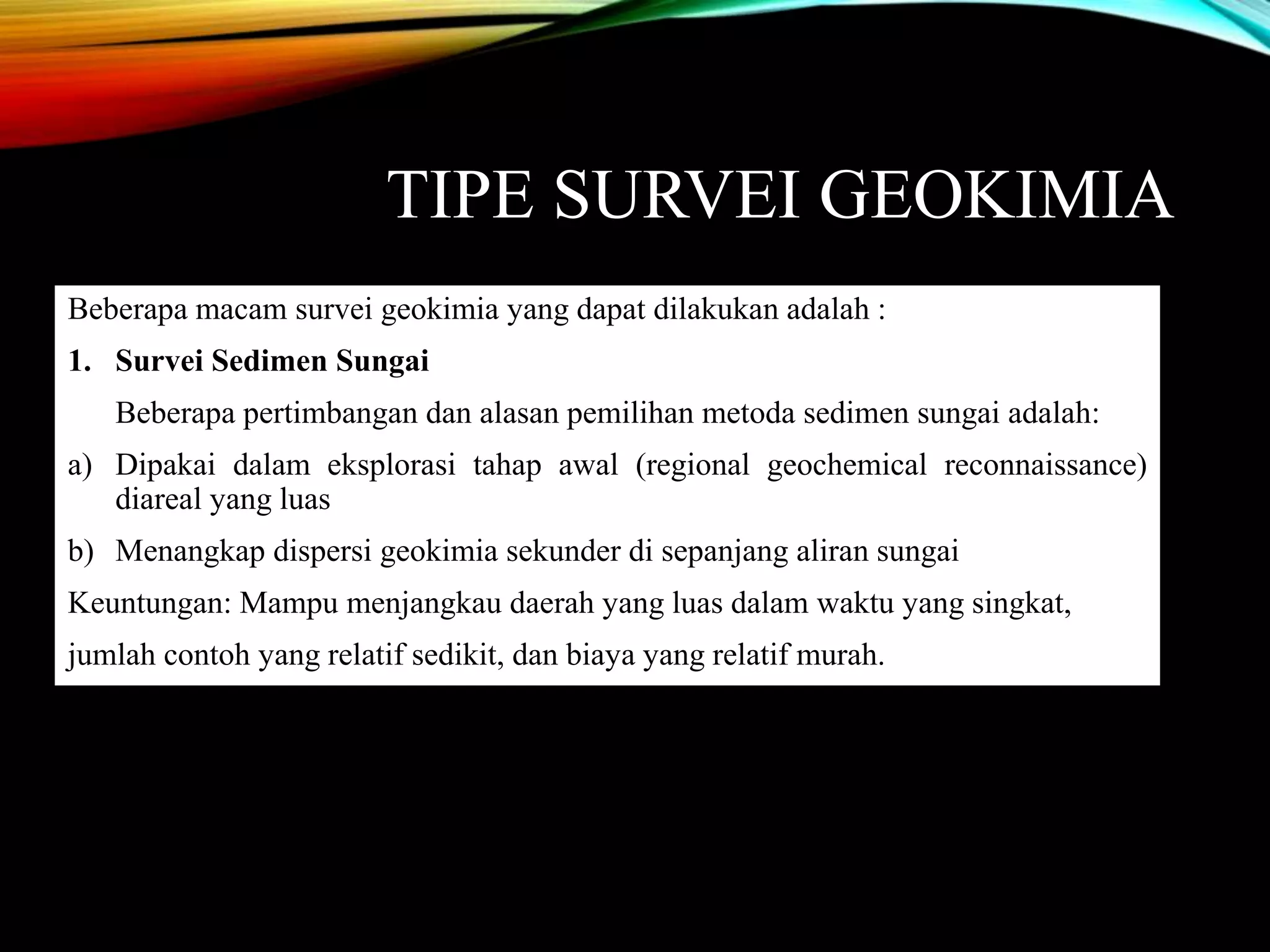 Eksplorasi geokimia | PPTX