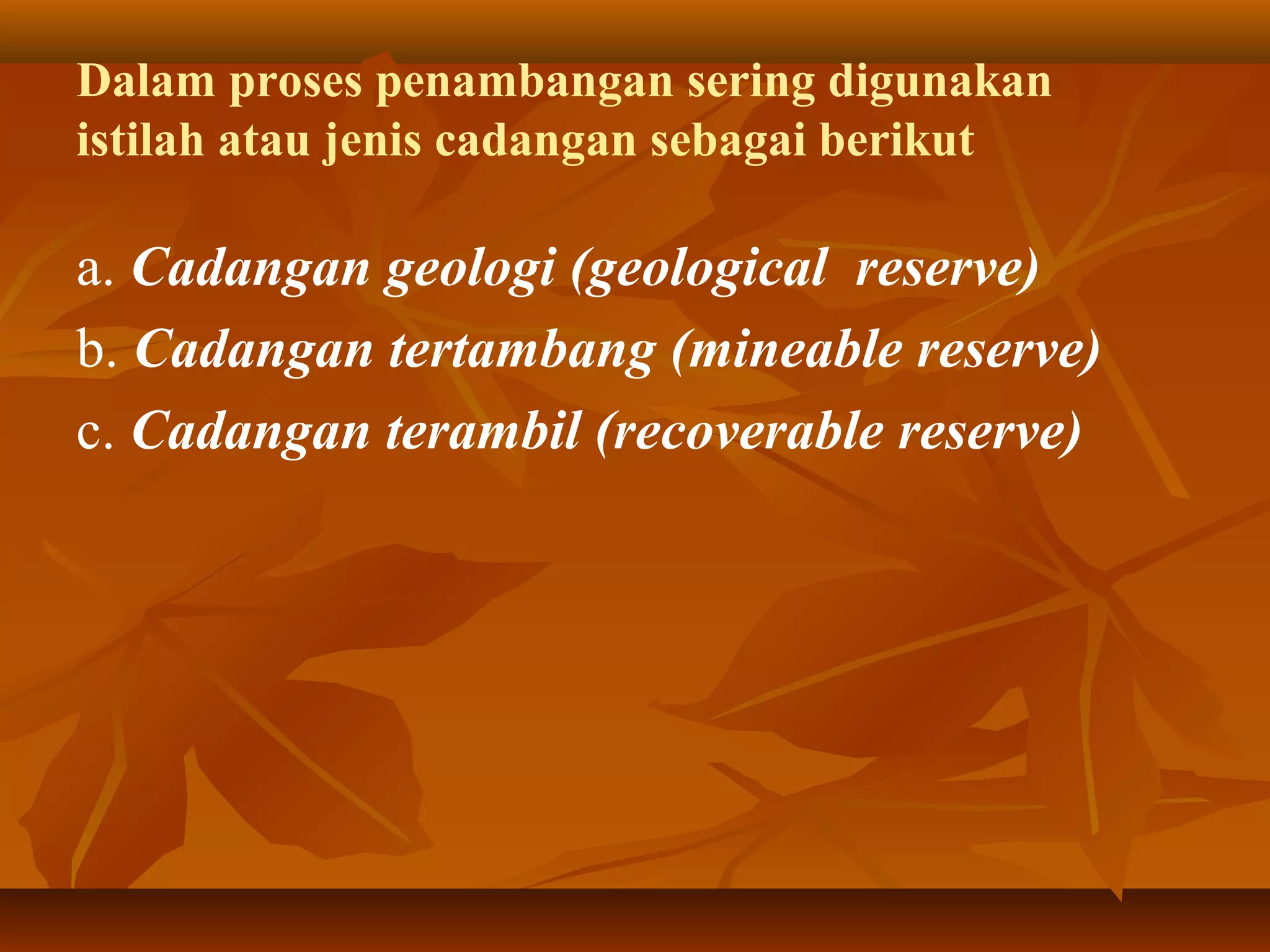 Eksplorasi sumber daya bahan galian | PPT