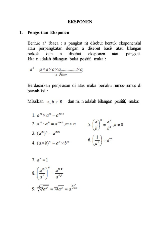 Eksponen | DOCX