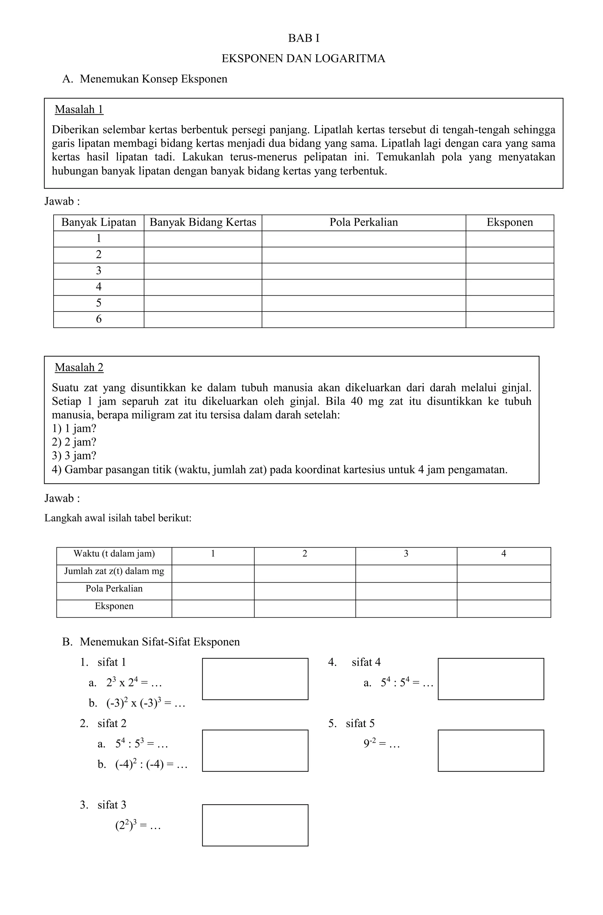Eksponen (Perpangkatan) | DOCX