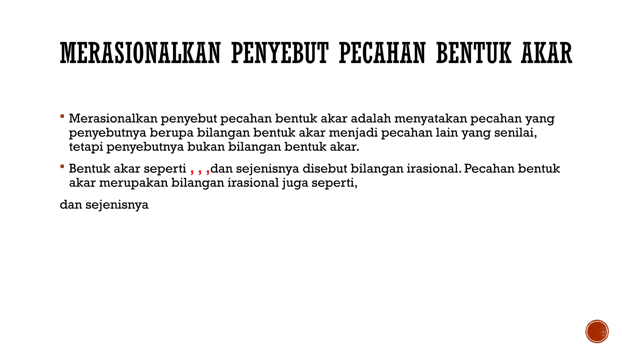 Eksponensial dan bentuk akar kelas 9 smp | PPT