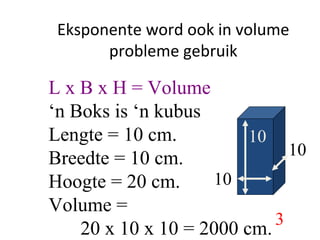 Eksponente graad 7 | PPT