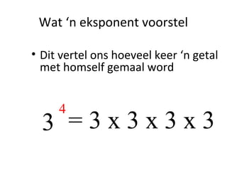 Eksponente graad 7 | PPT