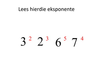 Eksponente graad 7 | PPT