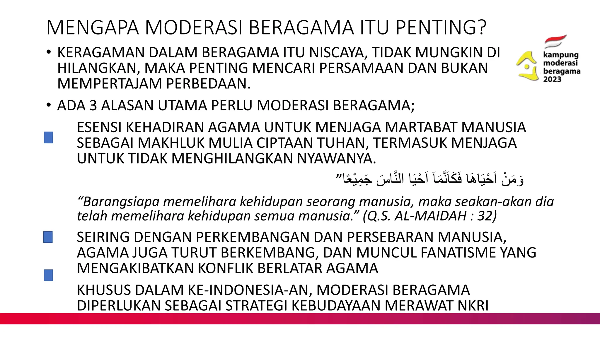 KAMPUNG MODERASI BERAGAMA | PPTX