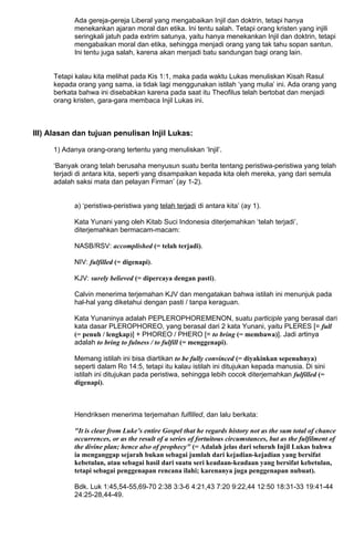 Eksposisi injil lukas | DOC