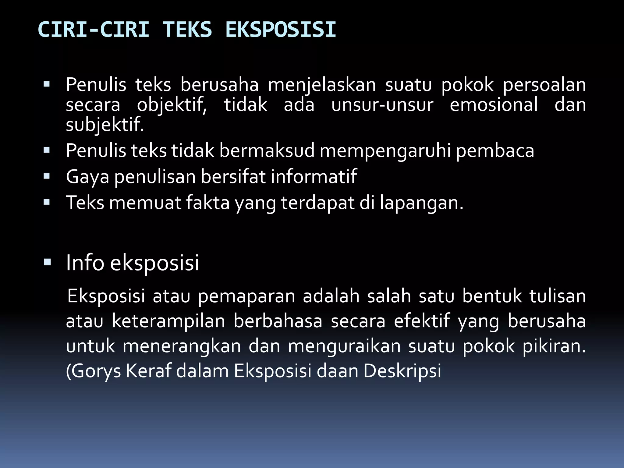 Eksposisi ppt | PPTX