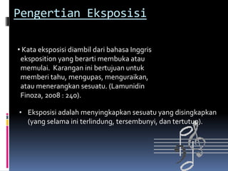 Eksposisi ppt | PPTX