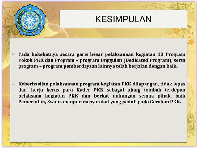 Ekspos Ketua TP. PKK Desa Jayamulya dalam rangka Lomba Desa Tingkat Kabupaten Bekasi Tahun 2023.ppt